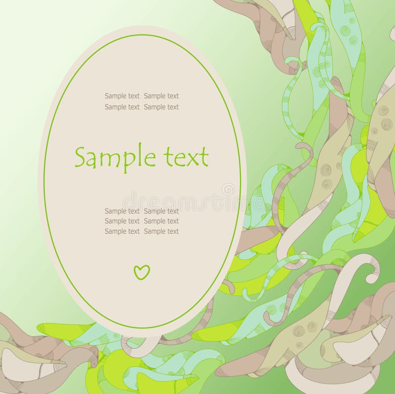 Soft frame stock vector. Illustration of green, frame - 46646178