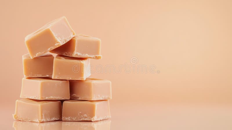 Soft Fudge Bars on Smooth Gradient Background Stock Image - Image of ...