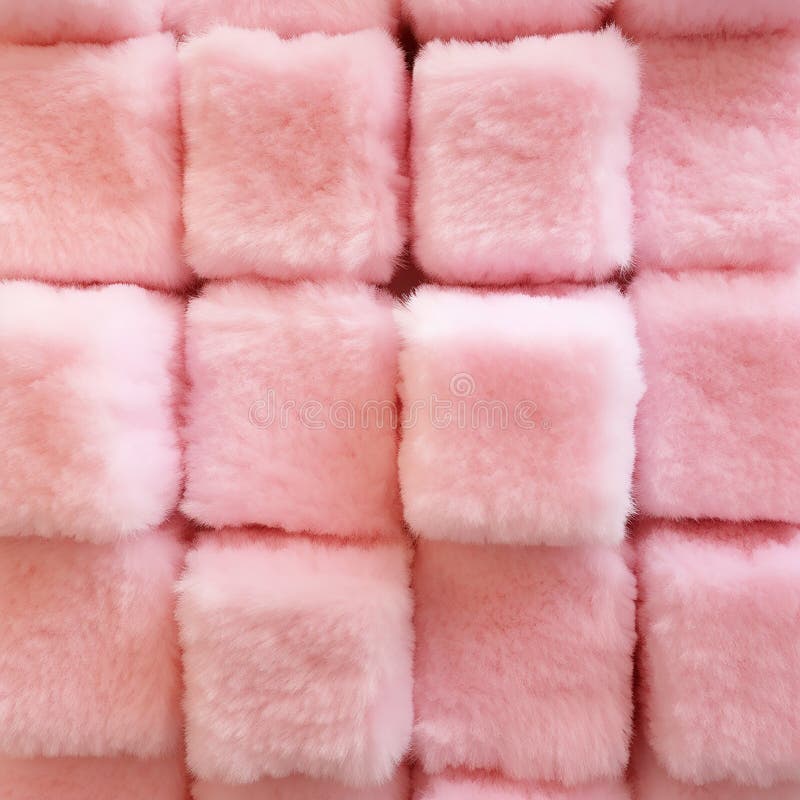 Soft Fur Cubes Background, Close Up. Top View, Flat Lay Stock ...