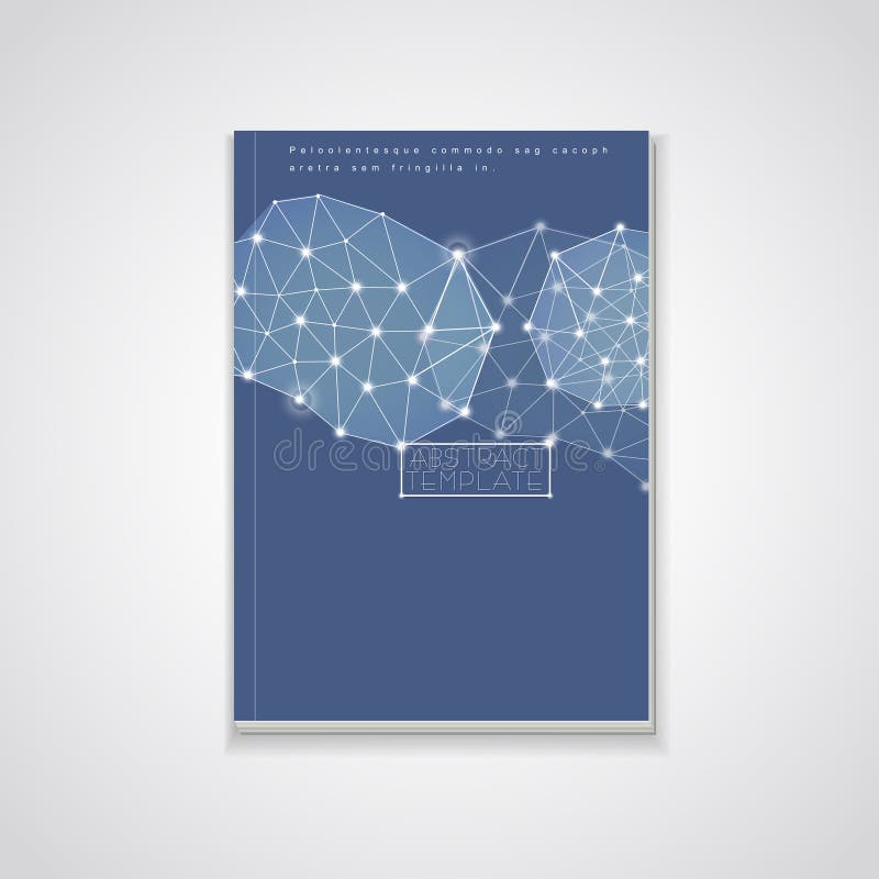 Soft Geometric Background Design for Book Cover Stock Vector ...