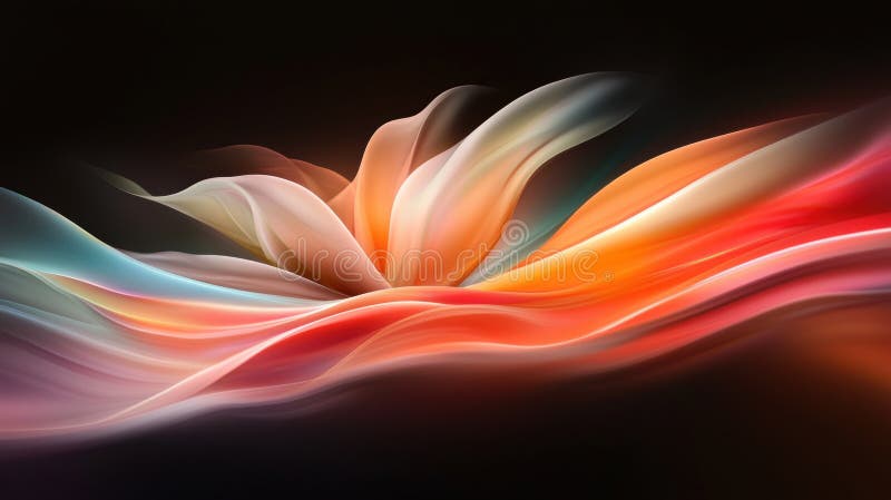 Soft Glowing Light Patterns Create Mesmerizing Flow of Colors and ...