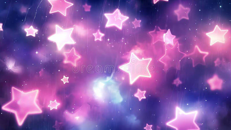 Soft Glowing Stars Wallpaper. Generative AI Stock Illustration ...