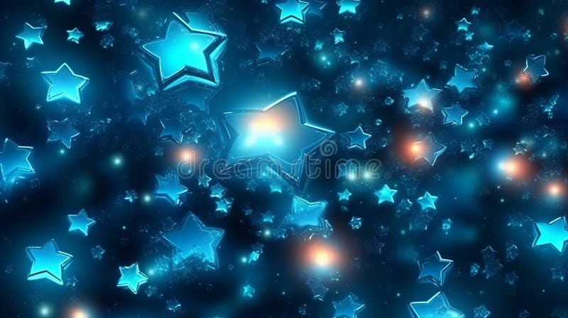 Soft Glowing Stars Wallpaper. Generative AI Stock Illustration ...
