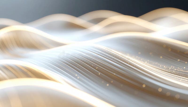 Soft Golden Beams Rising Waves Like Heatmap of Increasing Stock ...