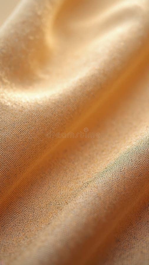 Soft Golden Fabric Texture with Gentle Folds and Warm Tones Stock ...