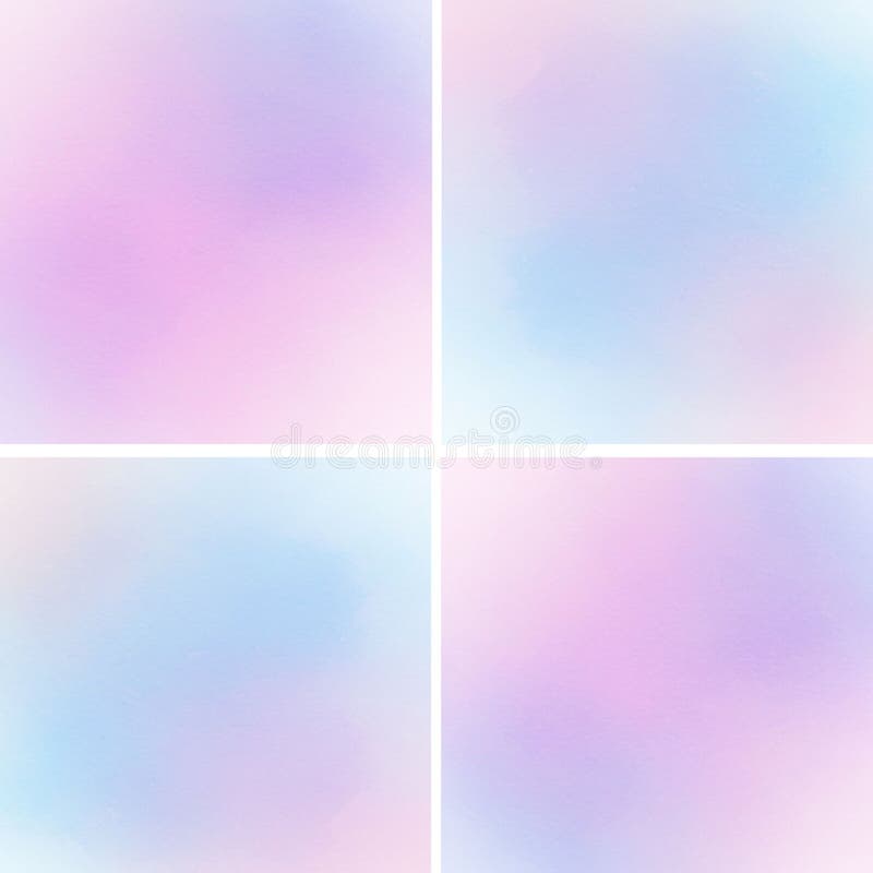 Soft Gradient Background Divided into Four Quadrants, Featuring Pastel ...
