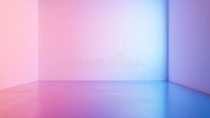 Colorful Gradient Backdrop in a Modern Art Gallery Space at Sunset AI ...