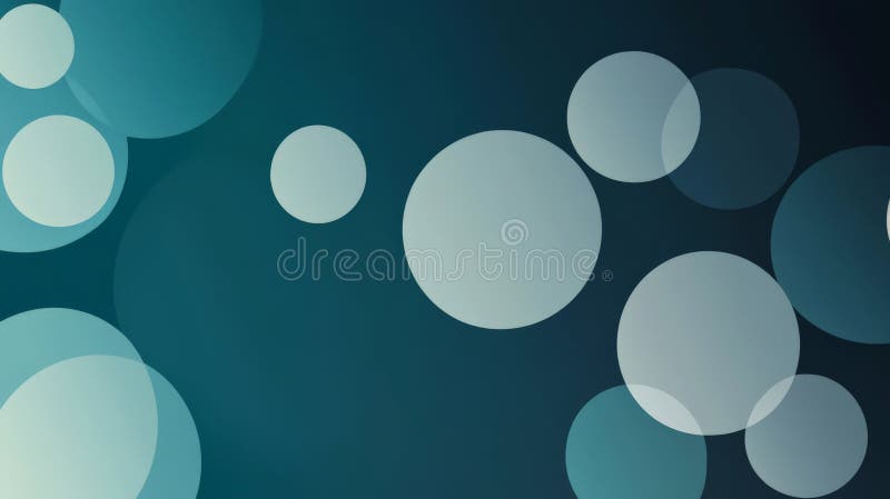 A Soft Gradient from Deep Blue To Rich Teal, with Simple, Floating ...