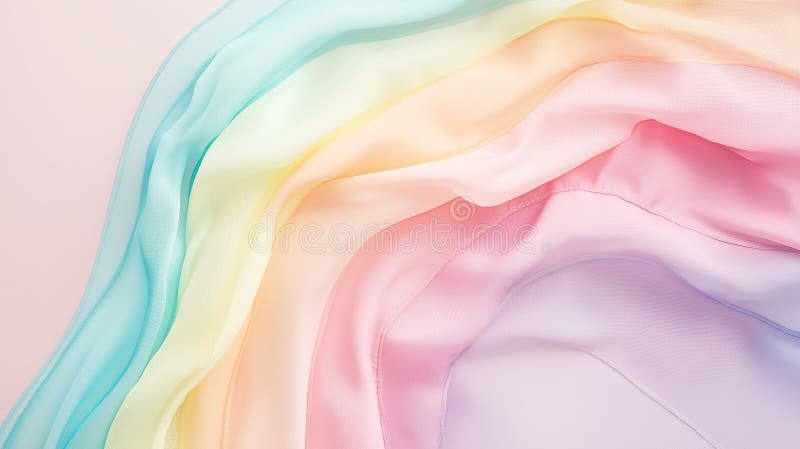 Soft Gradient Fabric Draped Elegantly on a Light Background Showcasing ...