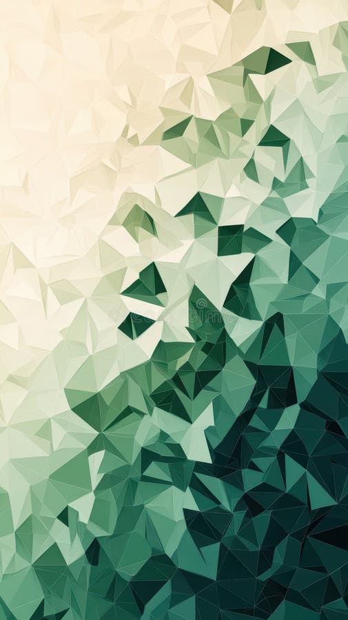 Green Low-poly Abstract Pattern with Gradient Effect Stock Image ...
