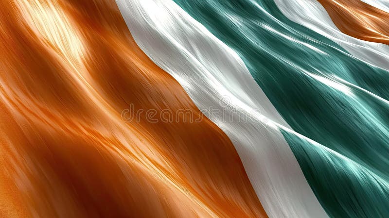 Soft Gradient of Irish Flag Colors Blending Harmoniously in Minimalist ...