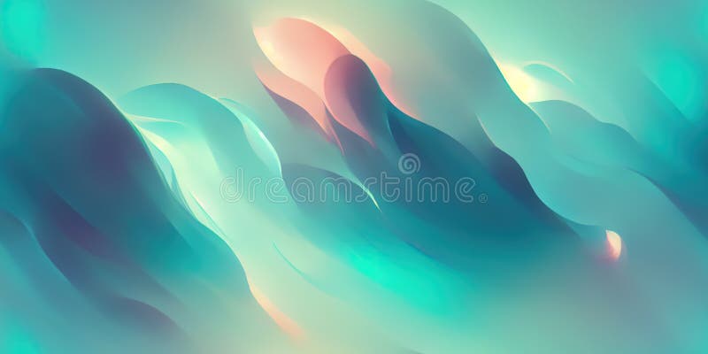 Soft Gradient Movement and a Smooth Texture in Blue Cyan Hue Stock ...
