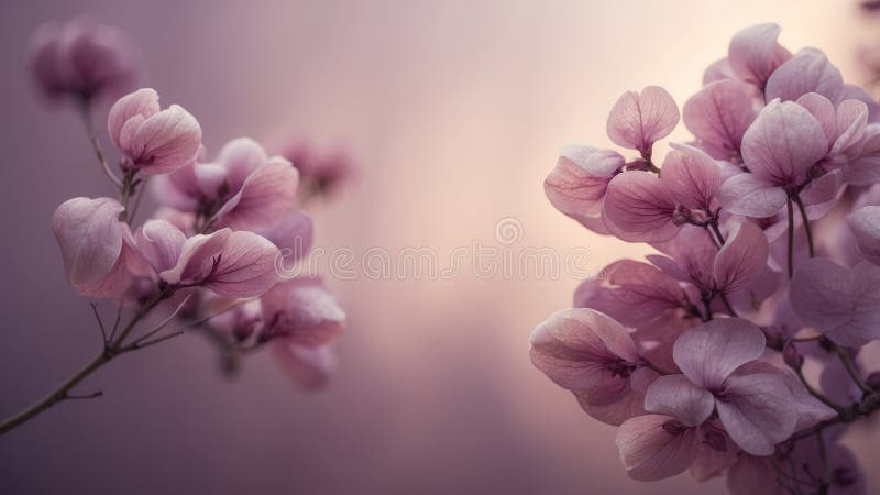 Soft Gradient of Pink and Purple Hues Creating a Calming Atmosphere ...