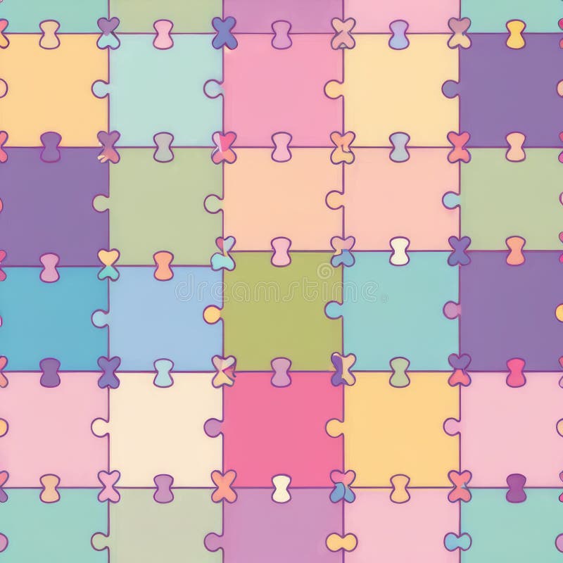 Soft Gradient Puzzle Texture Stock Illustration - Illustration of ...