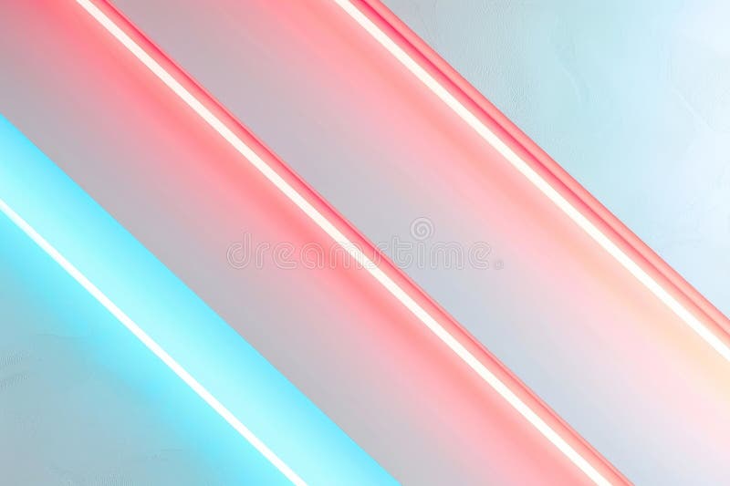 Soft Gradient with Red Neon Lights - Pastel Pink, White, and Blue ...