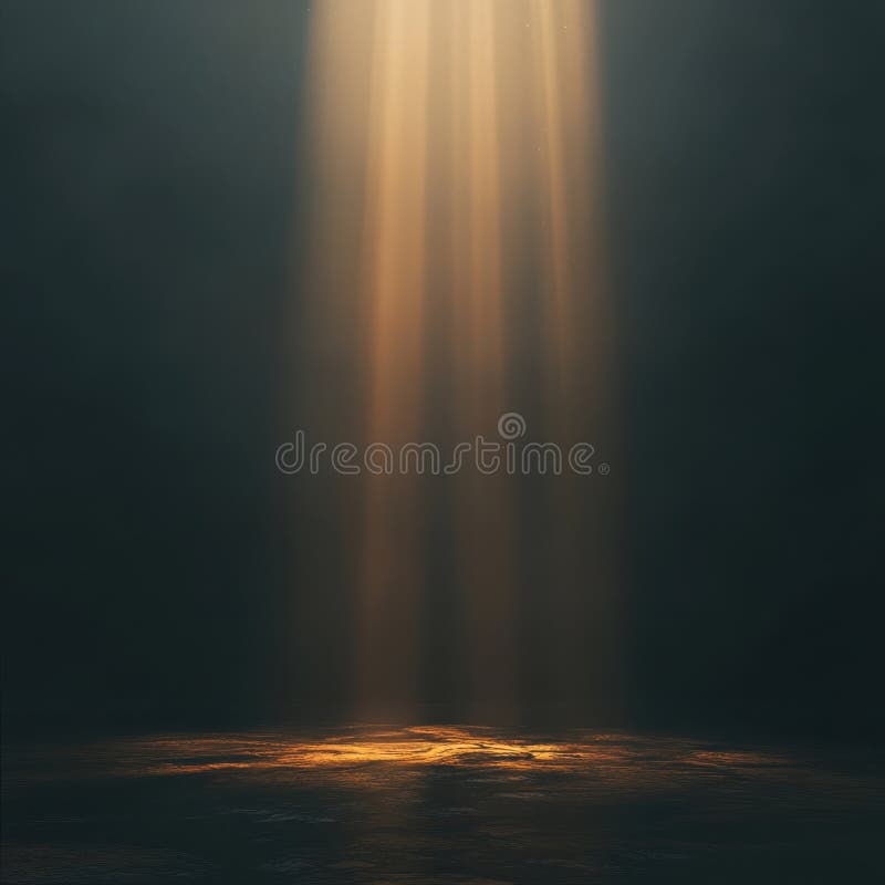 Soft Gradients of Diffused Light Rays in a Dark Environment Stock ...