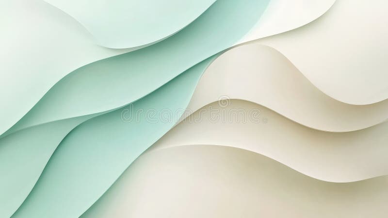 Soft Gradients of Mint Green and Cream Create a Clean, Abstract ...
