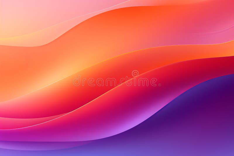 Vibrant Waves of Color Blend Seamlessly in a Stunning Abstract Display. Generative AI Stock ...