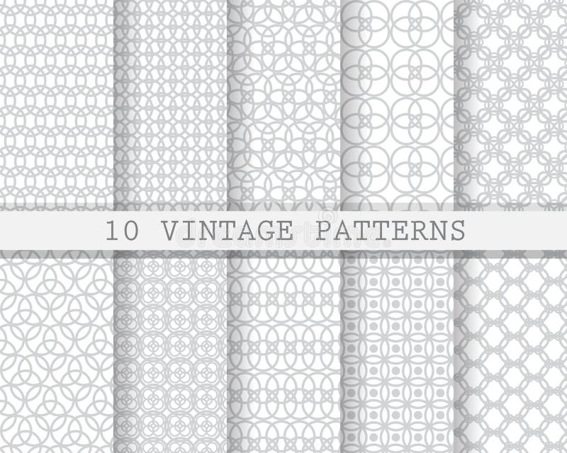 Soft Gray Geometric Pattern Stock Vector - Illustration of modern, line ...