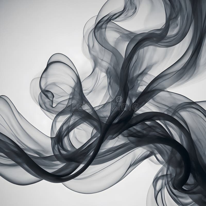 Soft Gray White Smoke Shapes Flowing Abstract Patterns Stock Photos ...
