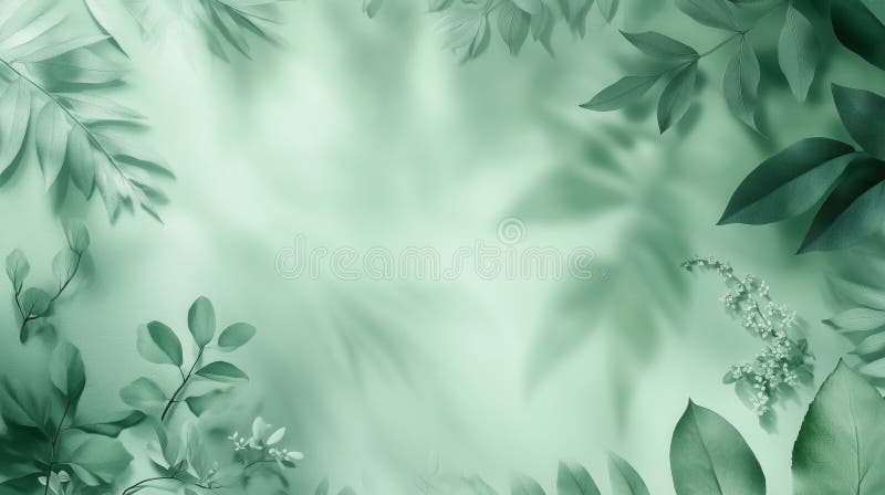 The Soft Green Background Features Intricate Light Patterns Resembling ...