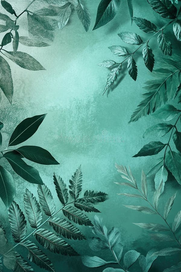 Soft Green Gradient Creating an Abstract Background with Subtle Leaf ...