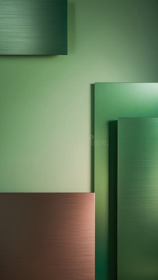 Soft Green Industrial Background with Brushed Iron Effect and Smooth ...