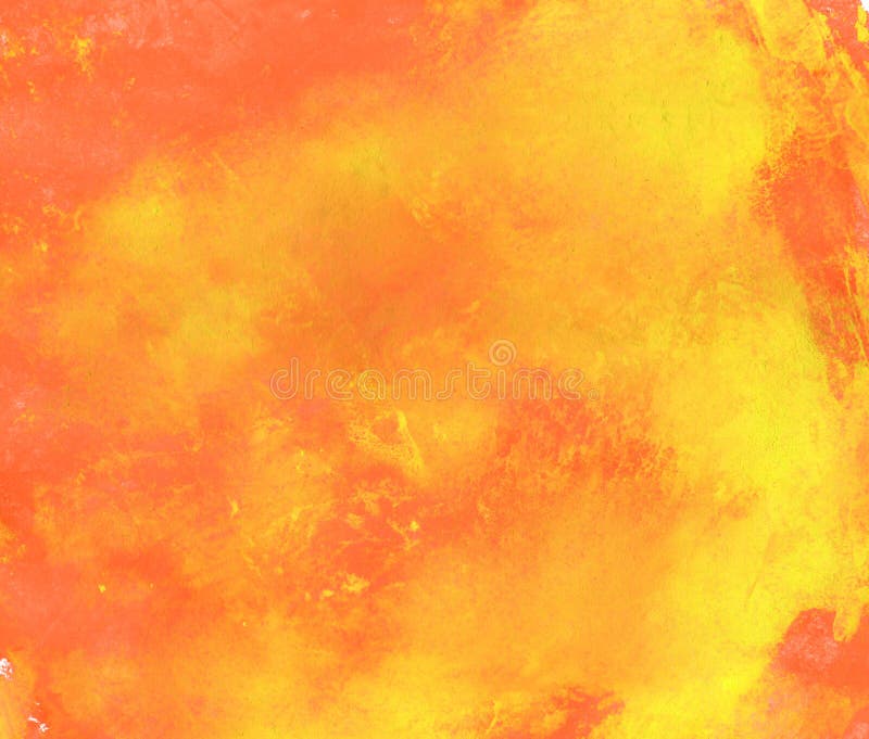 Soft Hand Painted Watercolor Texture Orange and Yellow Stock ...