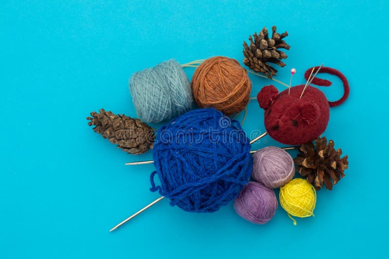 Soft Handmade Toy Knitted from Plush Thread Bunny Stock Image - Image ...