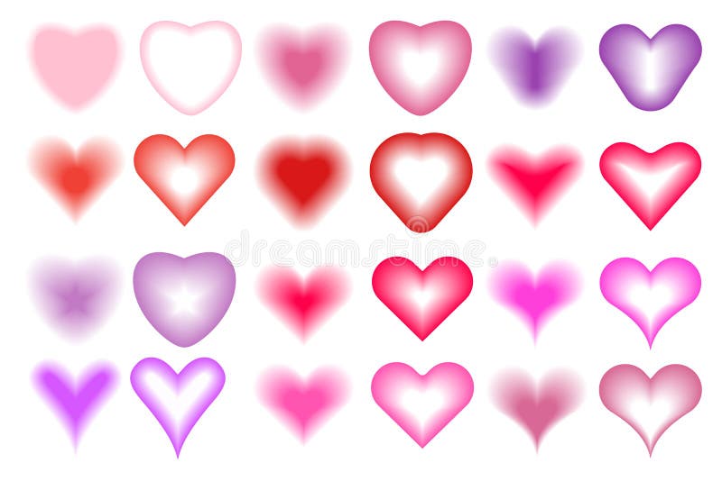 Red Heart with Gradient Background. Vector Illustration. Happy ...