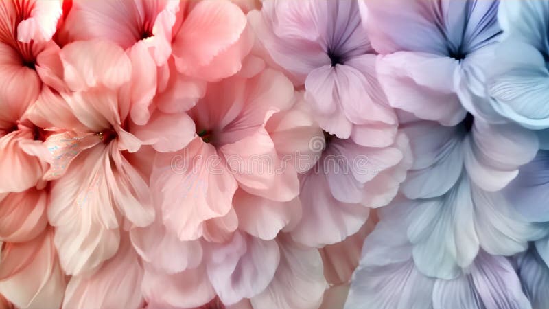 Soft-hued Petals stock footage. Video of flowers, overlapping - 304089138
