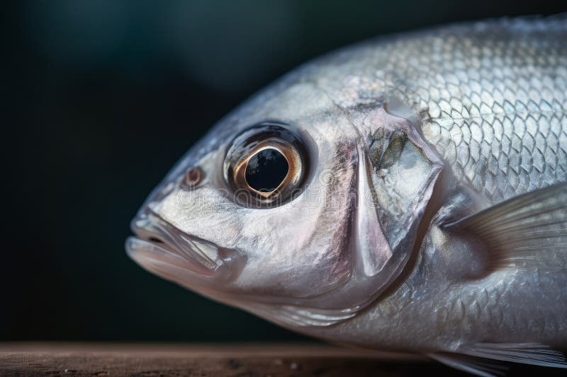 Soft Hues of the Fresh Fish Face Image Generative AI Stock Illustration ...
