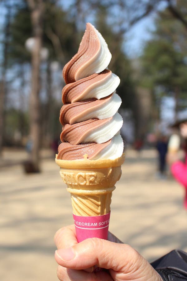 Soft ice cream stock photo. Image of dairy, delicious - 69897798
