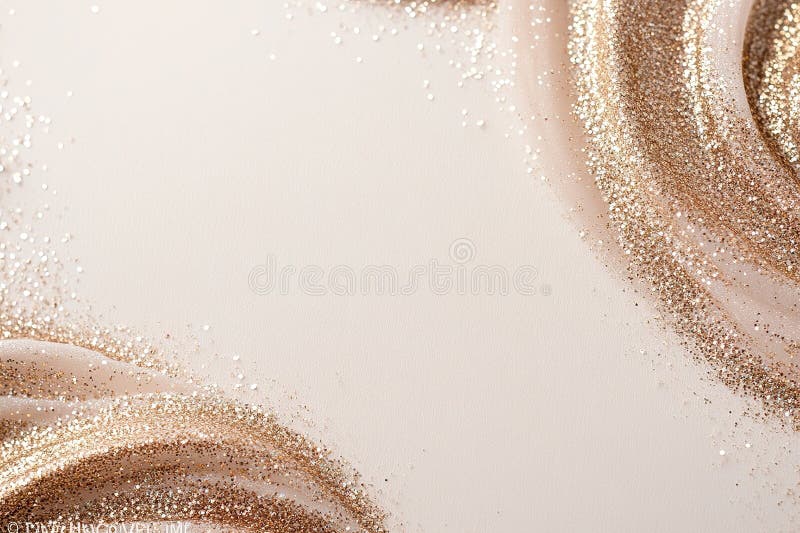 Soft Ivory Backdrop Featuring a Champagne-colored Glitter Border that ...