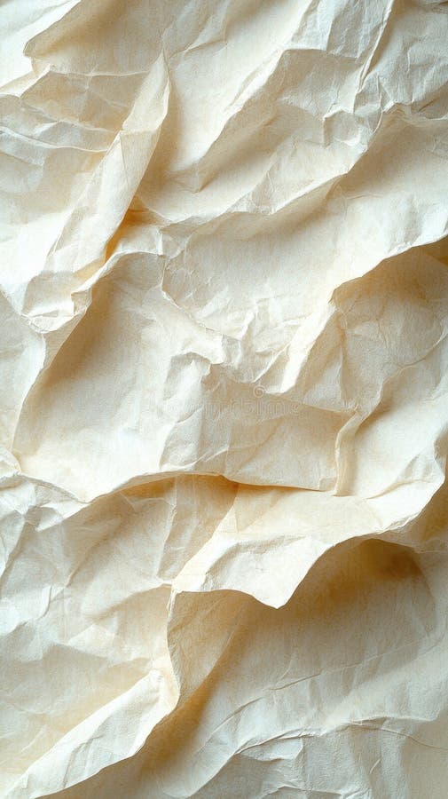 Soft Ivory Crumpled Paper Texture Creating a Warm and Elegant ...