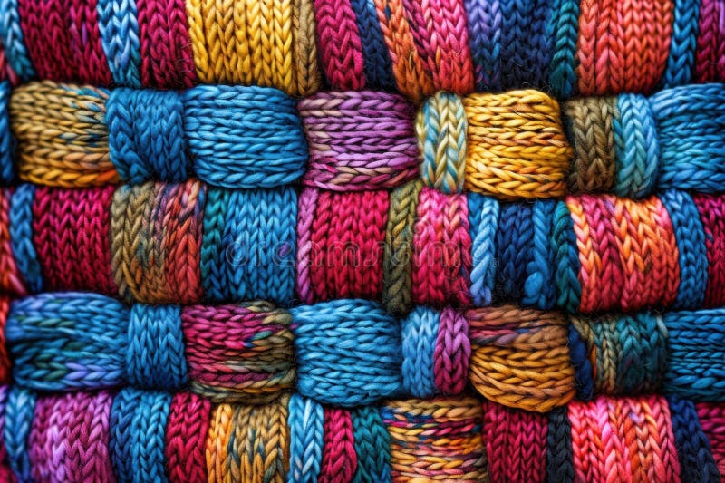 Soft Knitted Background with Cable Patterns and Warm Textured Fabric ...