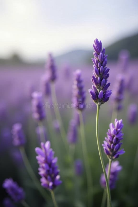 Soft Lavender Blooms Sway Gently in the Breeze, Calming, Lavender ...
