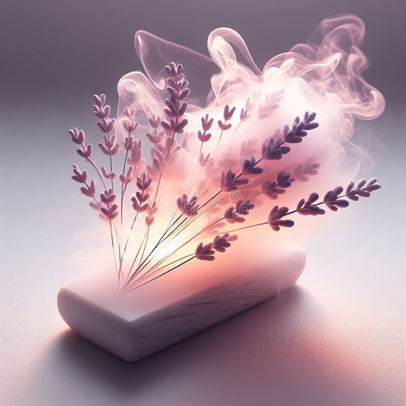 Soft Lavender Mist a Soft and Delicate Lavender Light Effect Stock ...