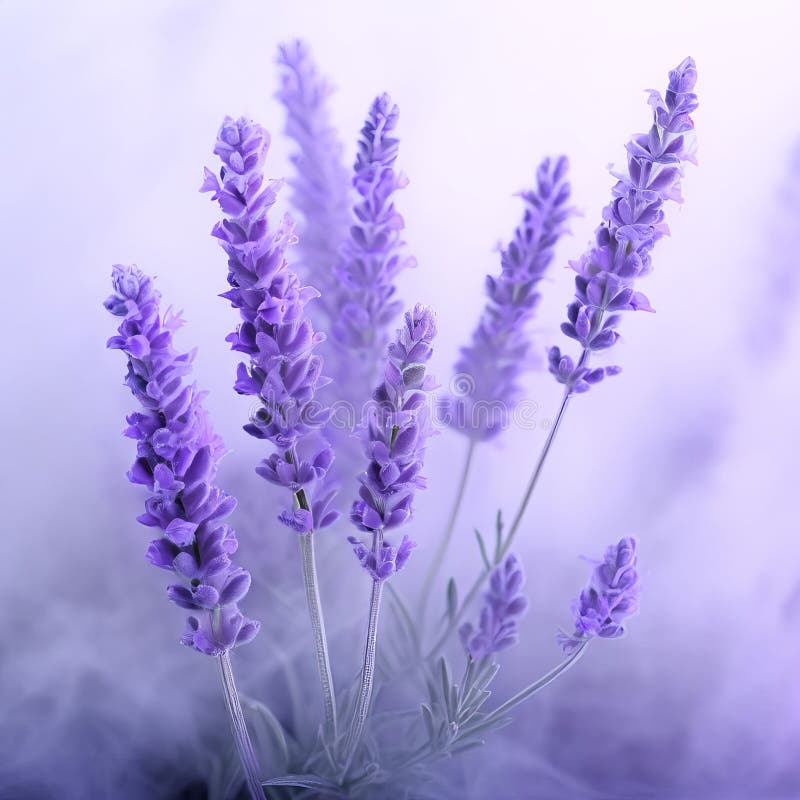 Soft Lavender Mist a Soft and Delicate Lavender Light Effect Th Stock ...