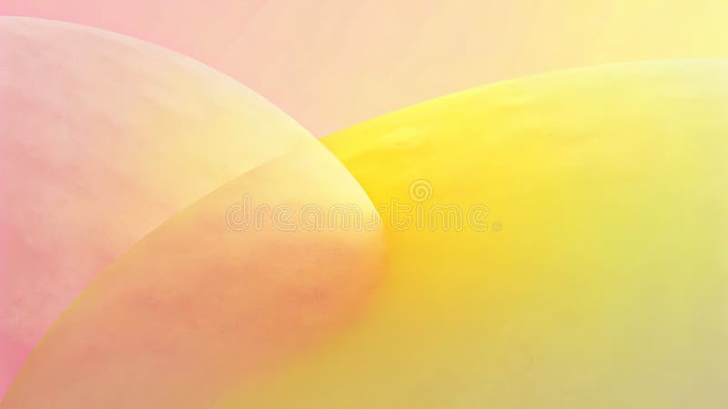 Soft Lemon Yellow Merging into Pastel Pink with a Gentle Glow Stock ...
