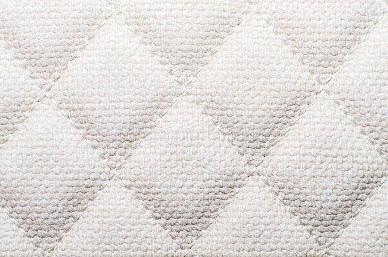 Soft Light Beige Quilted Fabric Texture with Diamond Pattern Creating ...