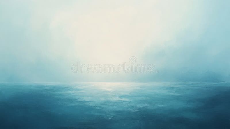 Soft Light Blue Canvas Gradually Transitioning Across the Horizon Stock ...