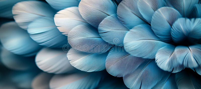 Soft Light Blue Feathers, Close Up Texture, Overlapping Layers, Calming ...
