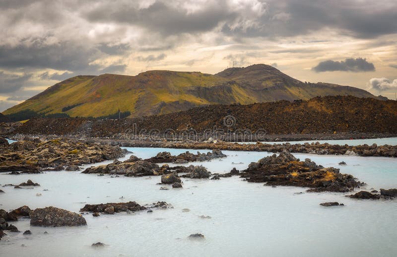Soft Light at Blue Lagoon, Iceland Stock Photo - Image of colored, blue ...