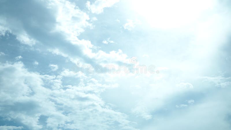 Soft Light Blue Sky with White Cloud for Background. Stock Photo ...