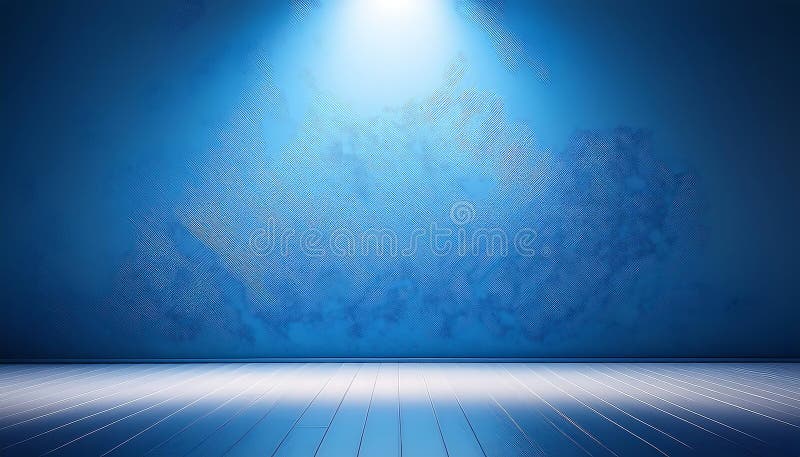 Soft, Light Blue Studio Backdrop with a Bright Central Spotlight Stock ...