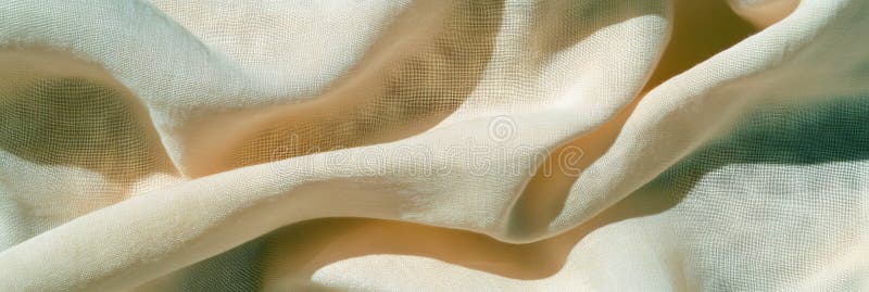 Soft Light Cream Cotton Fabric with a Natural Texture for Creative ...