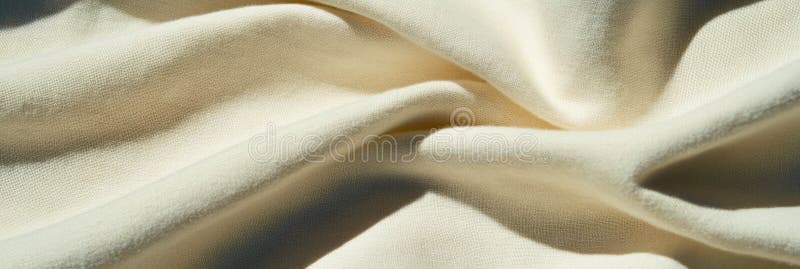 Soft Light Cream Cotton Fabric with a Plain Weave Ideal for Various ...