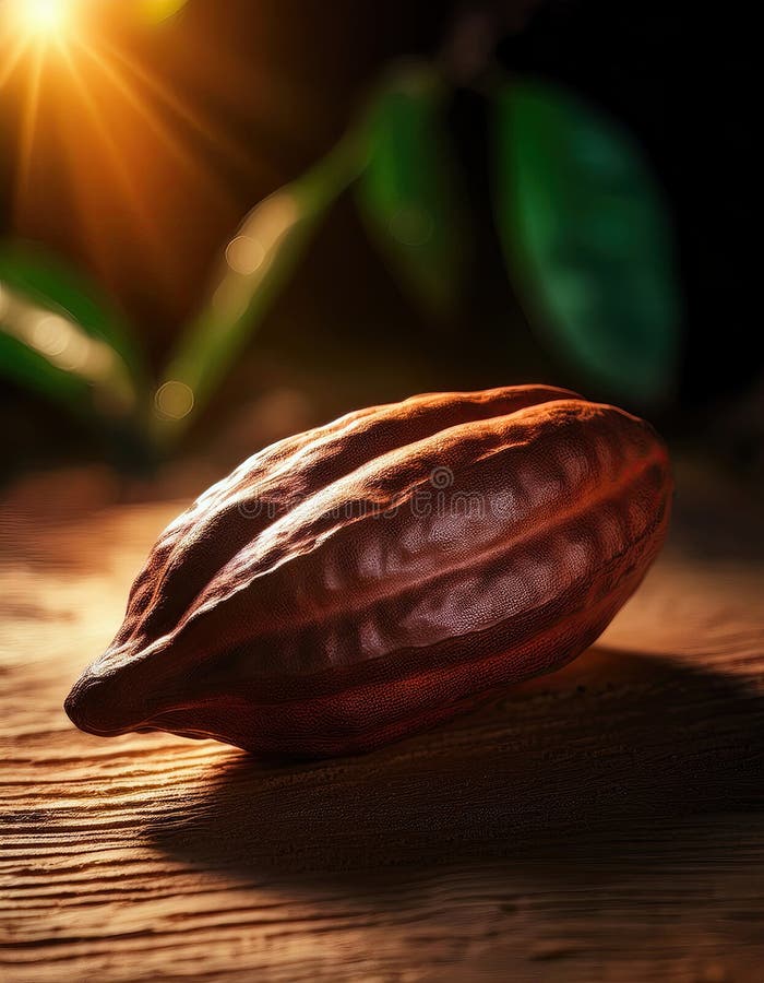Celebrating the Essence of Cocoa with a Stunning Cacao Bean Silhouette ...