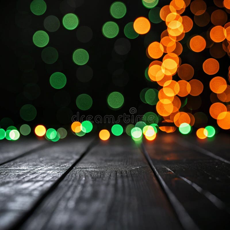 Light Flare Overlay with Green Orange Blur Stock Illustration ...